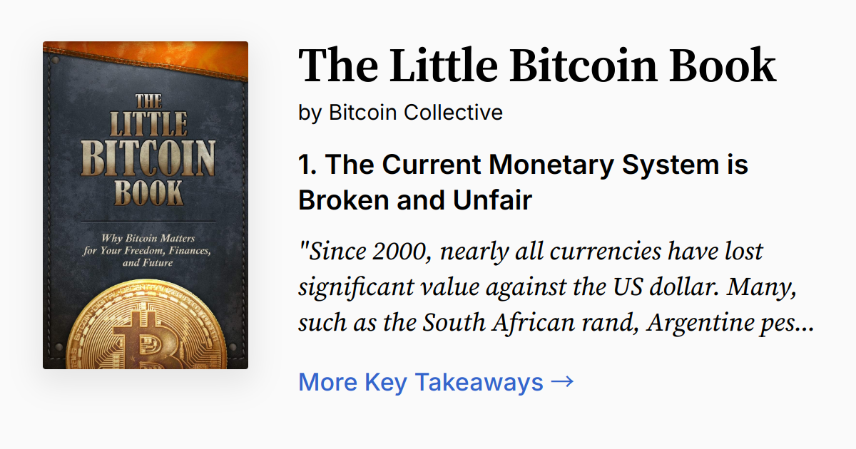 The Little Bitcoin Book | Summary, Audio, Quotes, FAQ