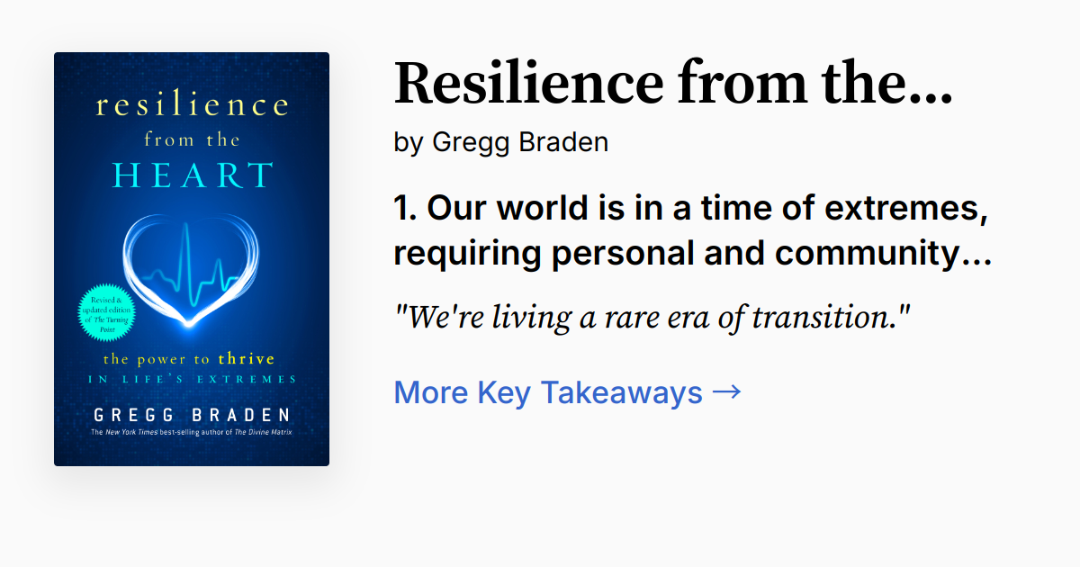 Resilience from the Heart | Summary, Audio, Quotes, FAQ