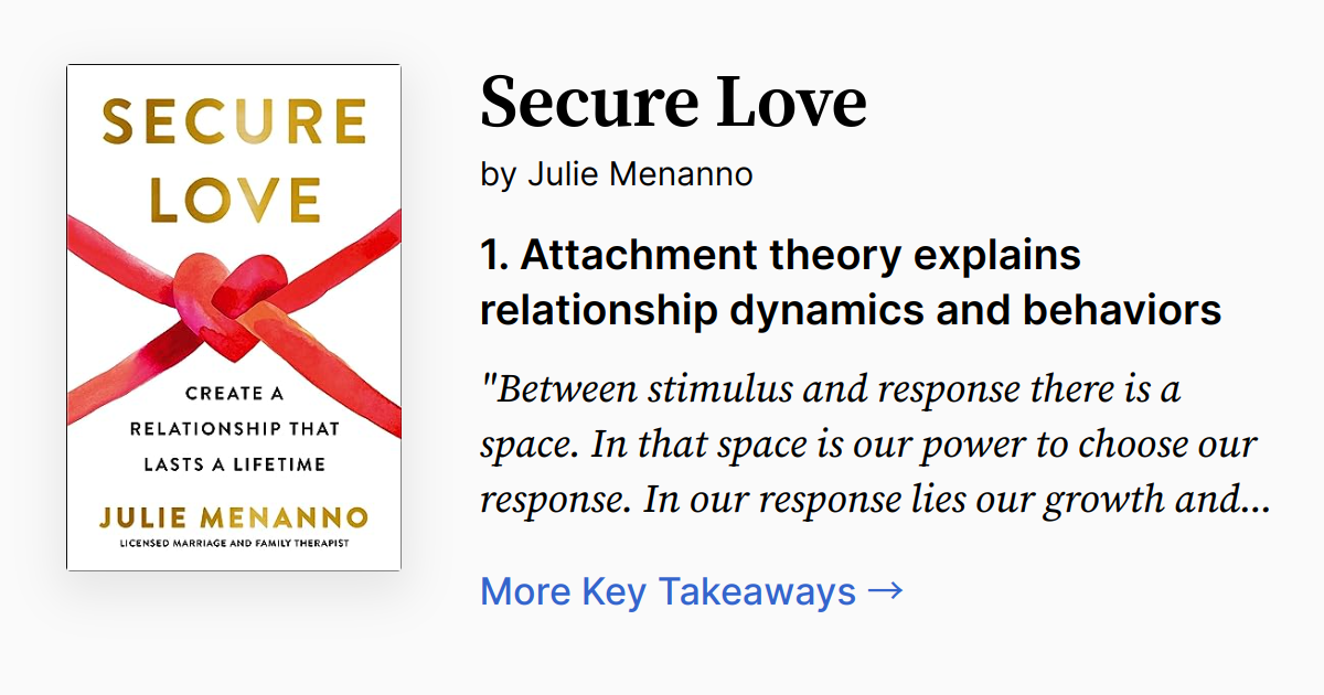 Secure Love by Julie Menanno | Resumen, Audio, Quotes, FAQ