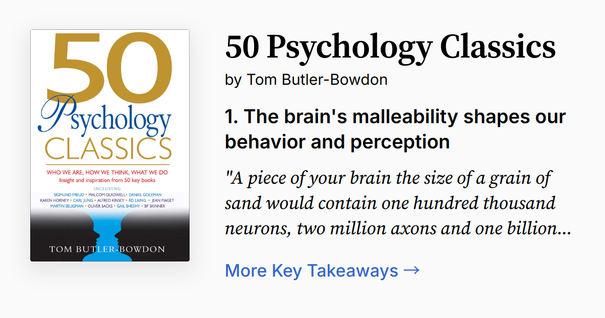 50 Psychology Classics | Summary, Audio, Quotes, FAQ