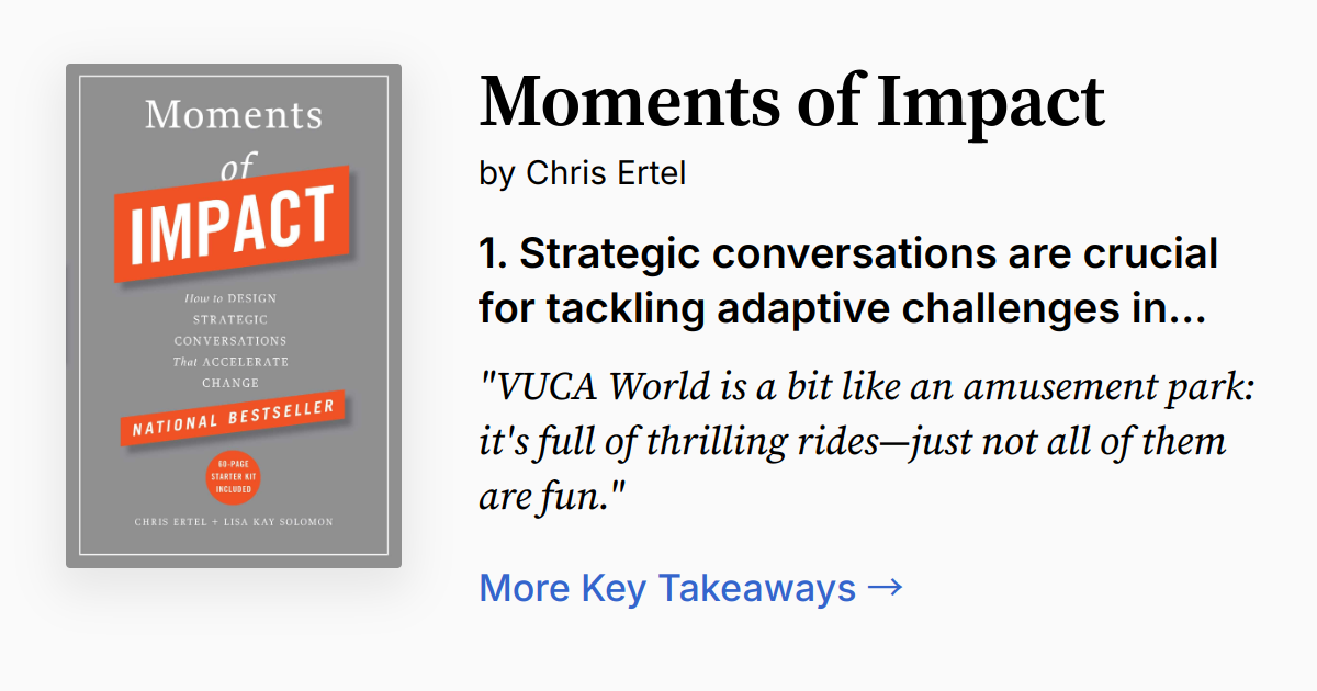 Moments of Impact | Summary, Audio, Quotes