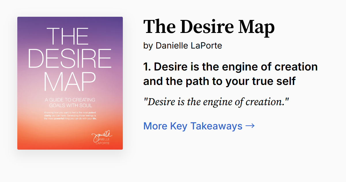 The Desire Map by Danielle LaPorte | Summary, Audio, Quotes, FAQ