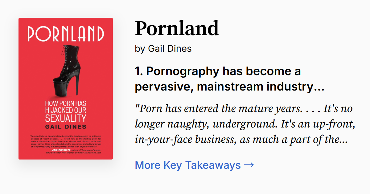 Pornland by Gail Dines | Summary, Audio, Quotes, FAQ