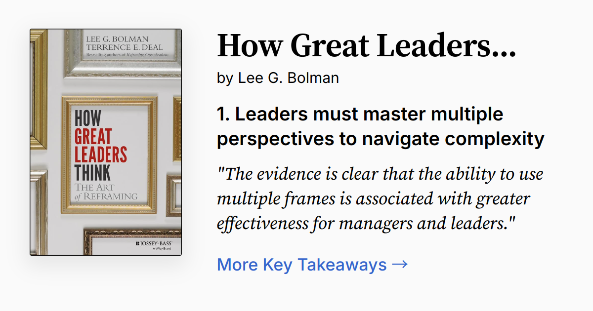 How Great Leaders Think | Summary, Audio, Quotes, FAQ