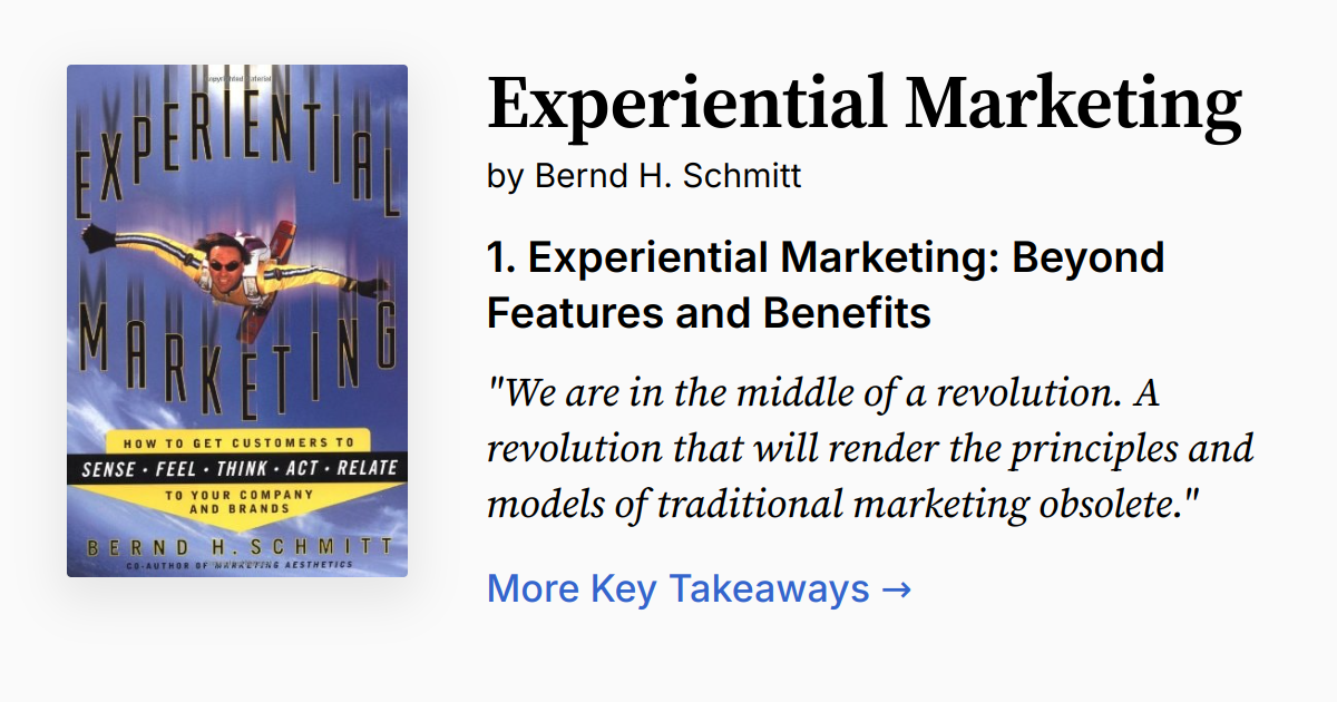 Experiential Marketing | Summary, Audio, Quotes, FAQ