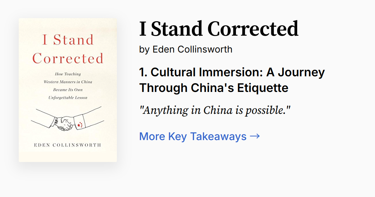 I Stand Corrected | Summary, Audio, Quotes