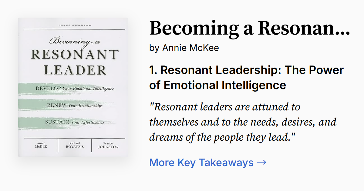 Becoming a Resonant Leader | Summary, Audio, Quotes, FAQ