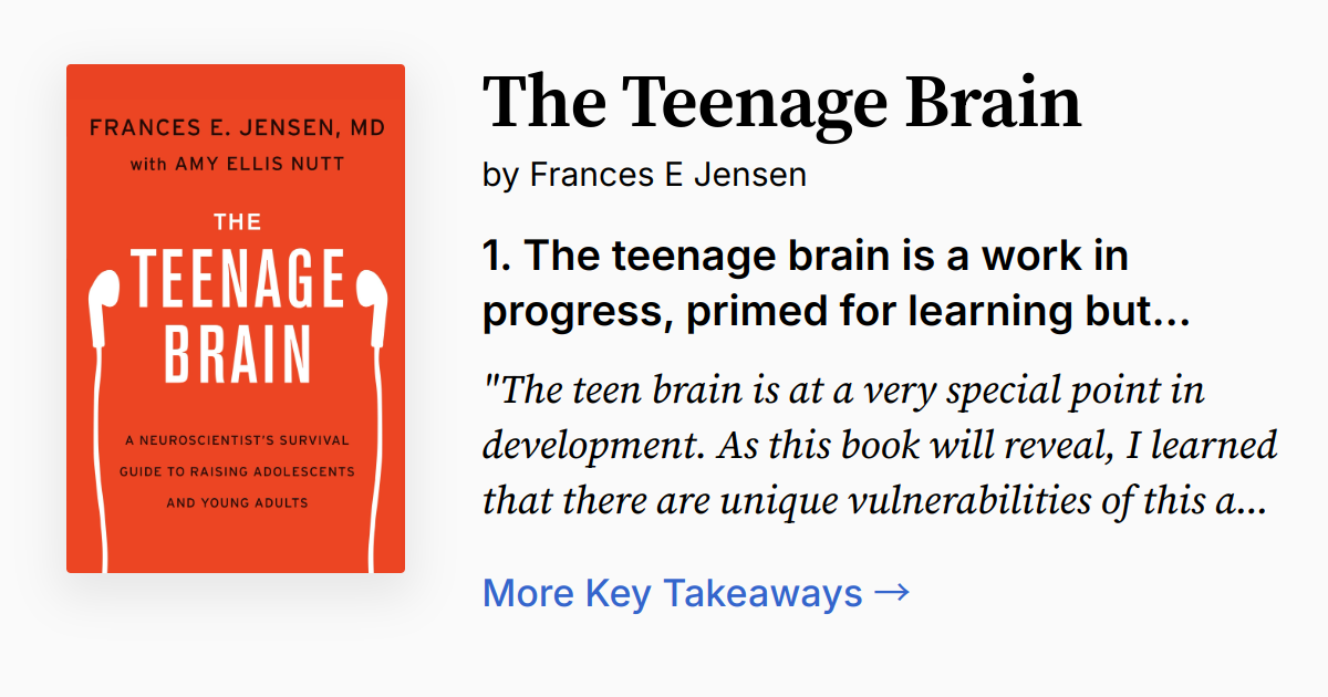 The Teenage Brain | Summary, Quotes, FAQ, Audio