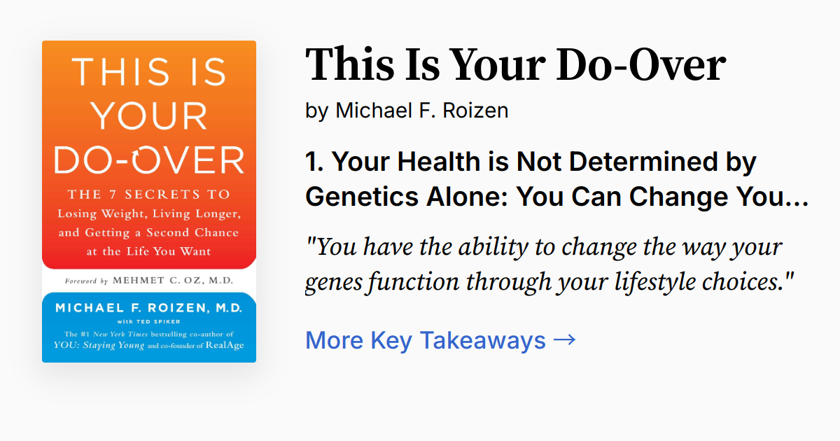 This Is Your Do-Over | Summary, Audio, Quotes