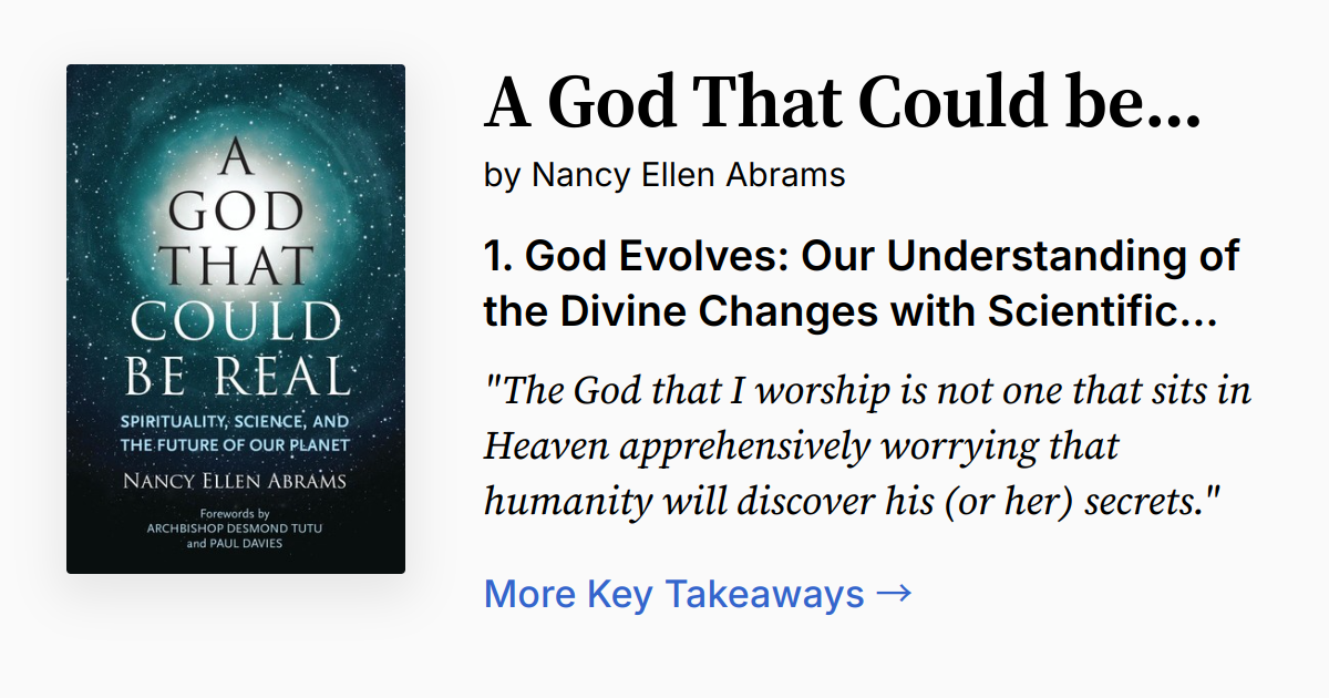 A God That Could be Real | Summary, Audio, Quotes