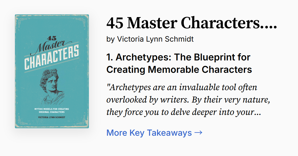 45 Master Characters | Povzetek, Quotes, FAQ, Audio