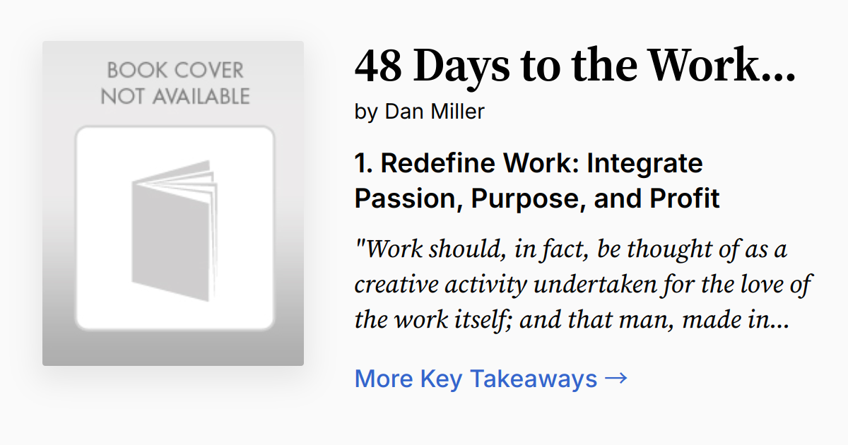 48 Days to the Work You Love Revised Edition | Summary, Audio, Quotes, FAQ