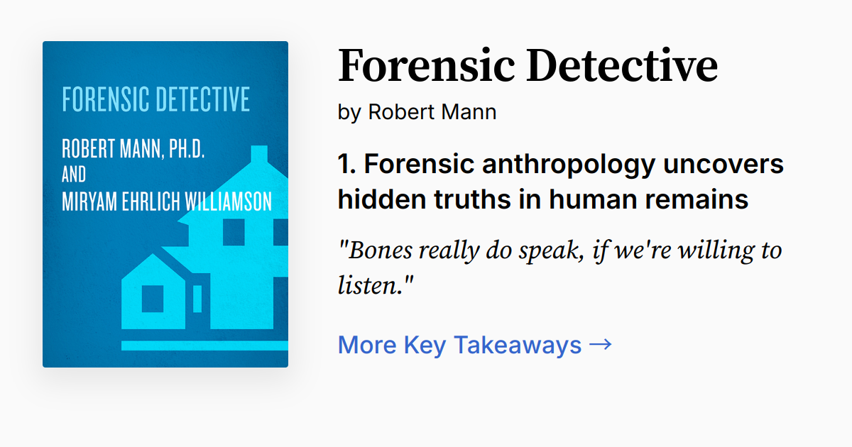 Forensic Detective Forensic Detective Forensic Detective | Summary ...