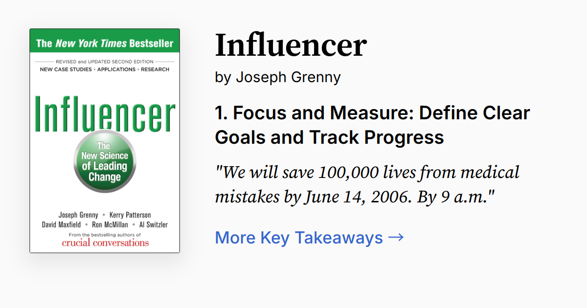 Influencer by Joseph Grenny | Summary, Audio, Quotes, FAQ