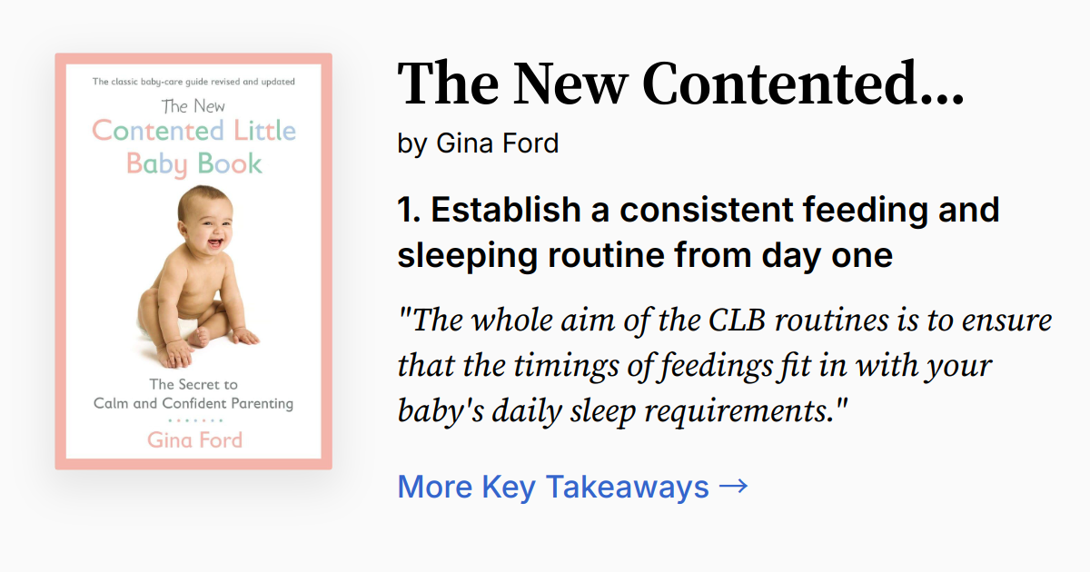 The New Contented Little Baby Book | Summary, Audio, Quotes, FAQ