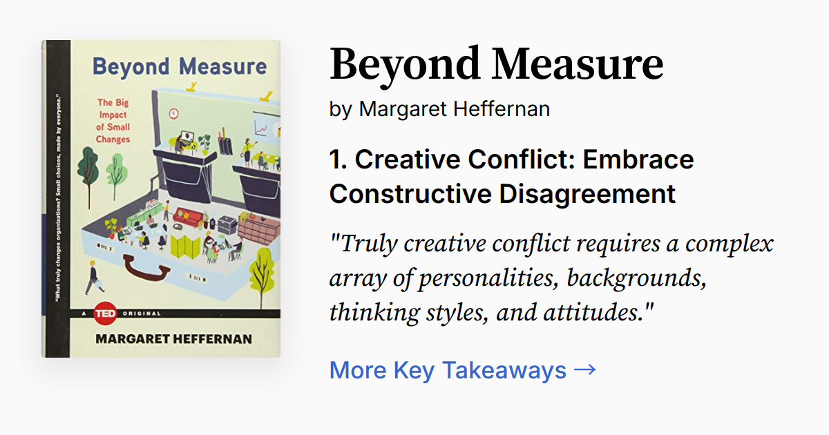 Beyond Measure by Margaret Heffernan | Summary, Audio, Quotes, FAQ