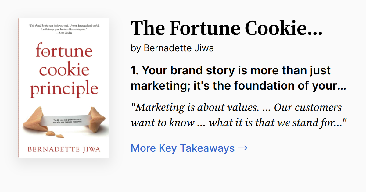 The Fortune Cookie Principle | Summary, Audio, Quotes, FAQ