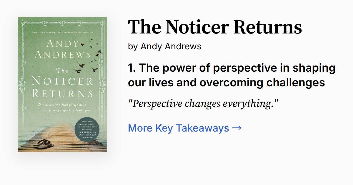 The Noticer Returns | Summary, Audio, Quotes, FAQ