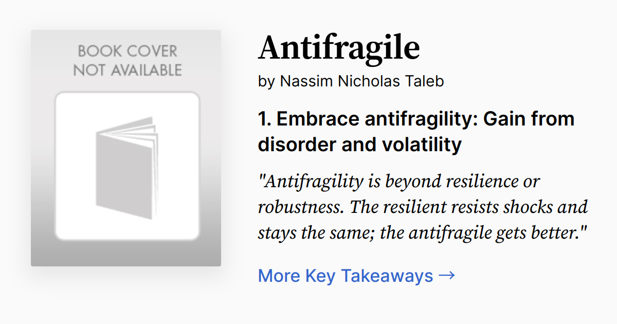 Antifragile by Nassim Nicholas Taleb | Summary, Audio, Quotes, FAQ