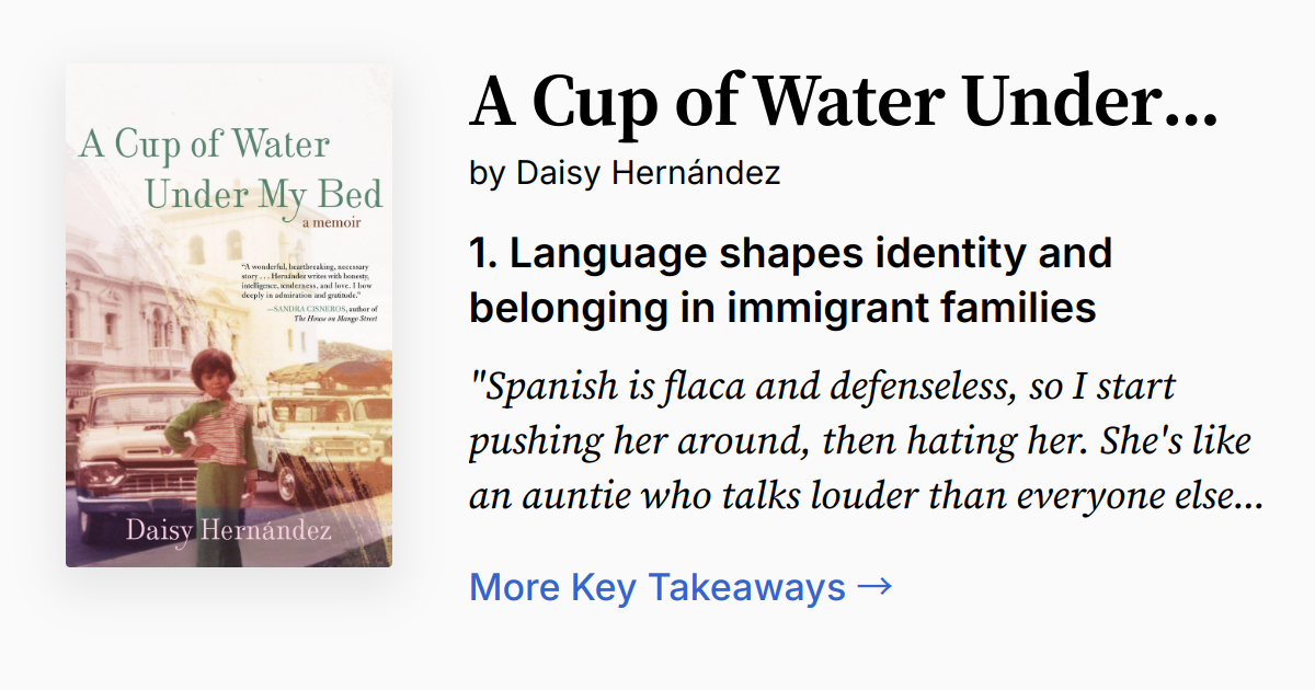 A Cup of Water Under My Bed | Summary, Audio, Quotes, FAQ