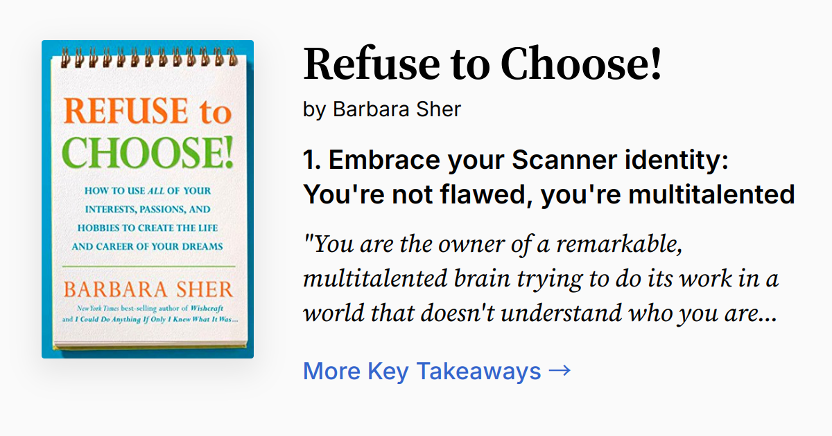 Refuse to Choose! | Summary, Quotes, FAQ, Audio