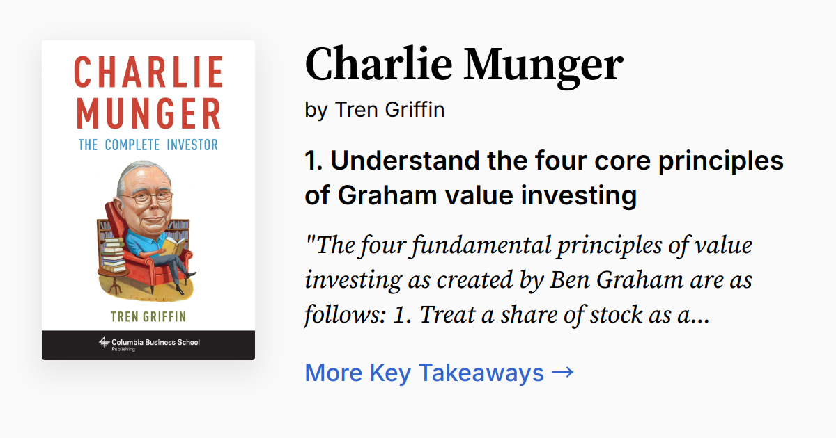 Charlie Munger by Tren Griffin | Summary, Audio, Quotes, FAQ