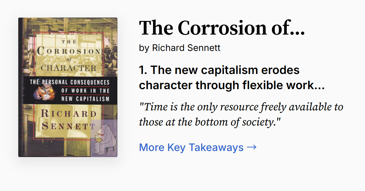 The Corrosion of Character | Summary, Quotes, FAQ, Audio