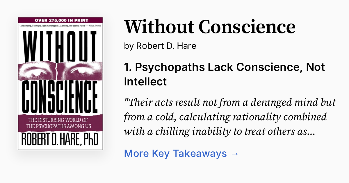 Without Conscience | Summary, Quotes, FAQ, Audio