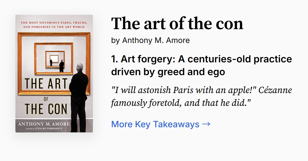 The Art of the Con | Summary, Audio, Quotes, FAQ