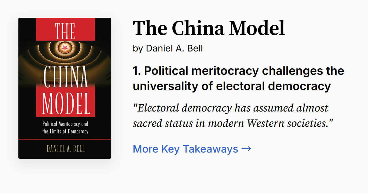 The China Model | Summary, Audio, Quotes, FAQ