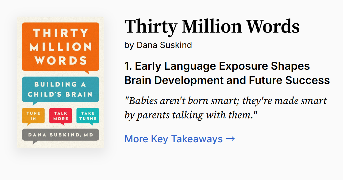 Thirty Million Words | Summary, Quotes, FAQ, Audio