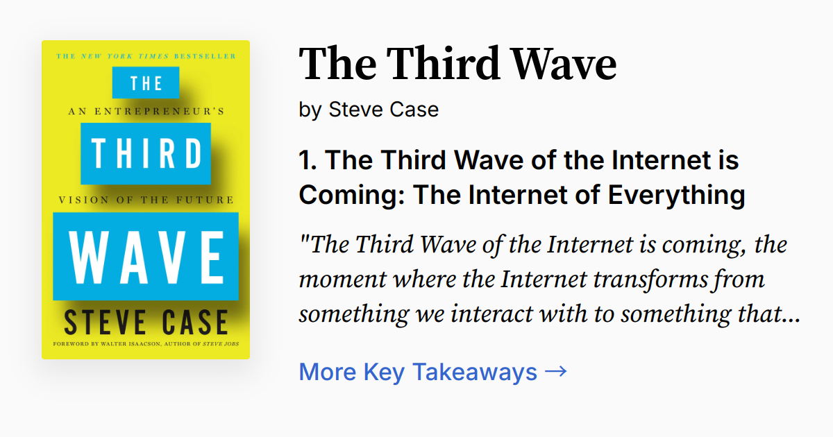 The Third Wave by Steve Case | Summary, Audio, Quotes, FAQ