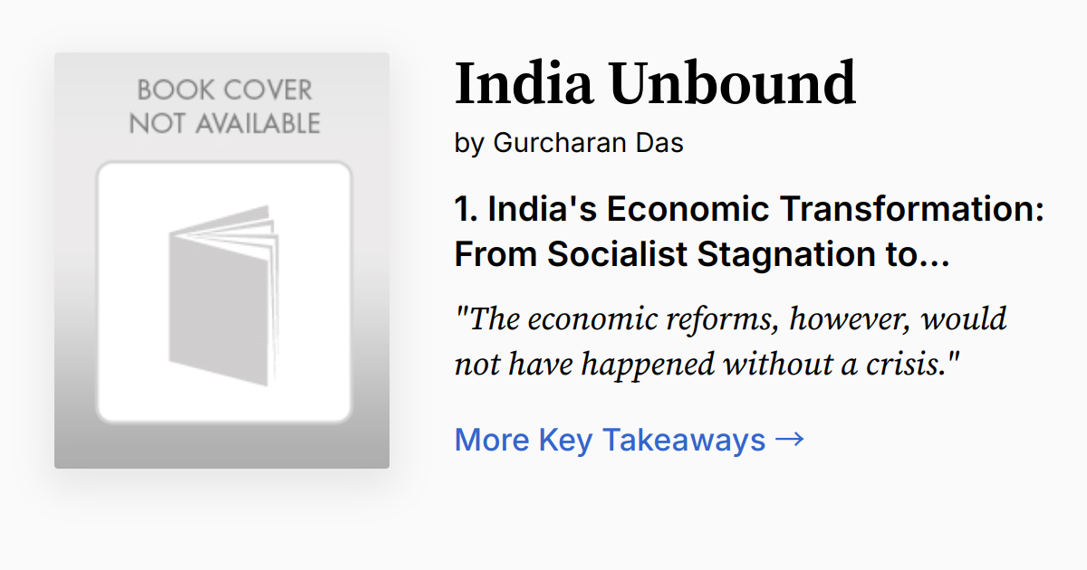 India Unbound by Gurcharan Das | Summary, Audio, Quotes, FAQ