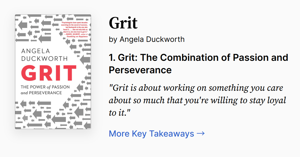 Grit by Angela Duckworth | Summary, Quotes, FAQ, Audio