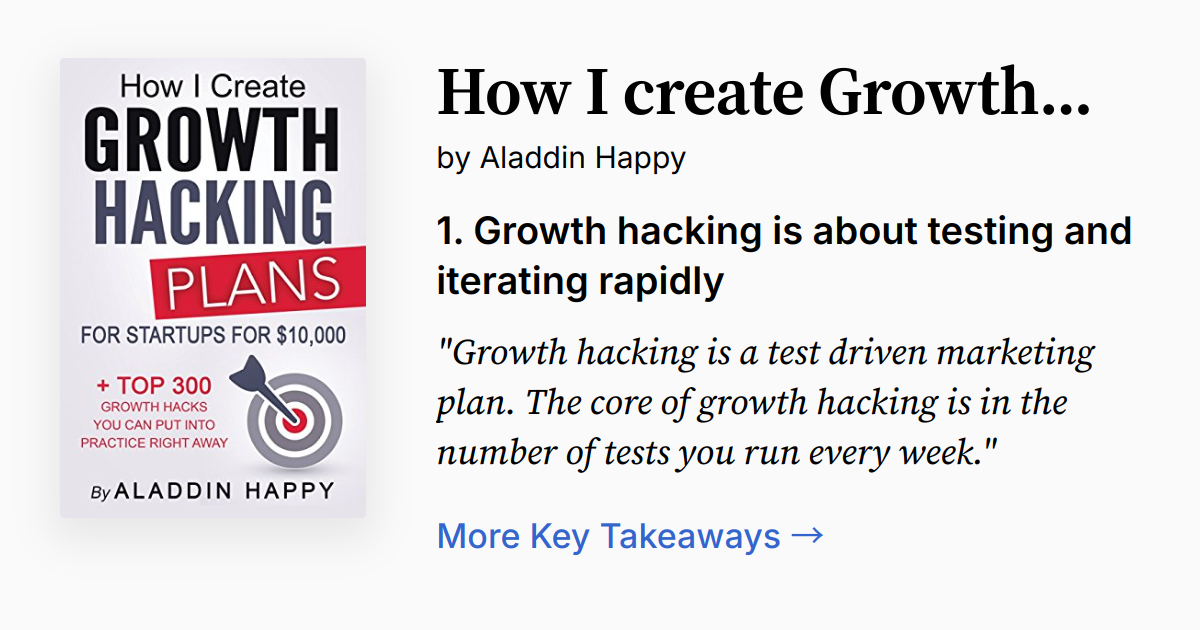 How I Create Growth Hacking Plans for Startups for $10,000 | Summary ...