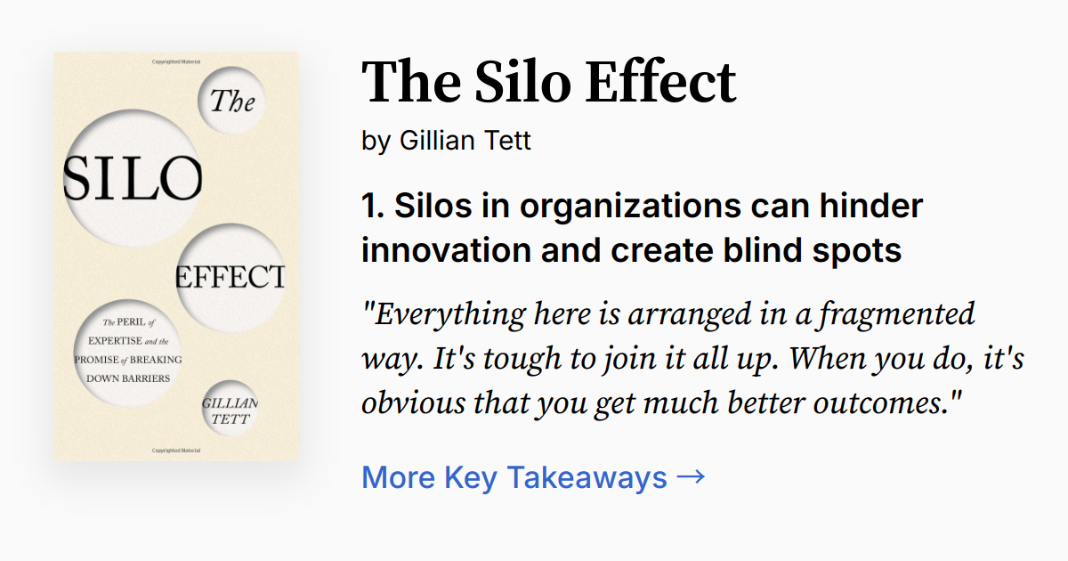 The Silo Effect | Summary, Audio, Quotes, FAQ