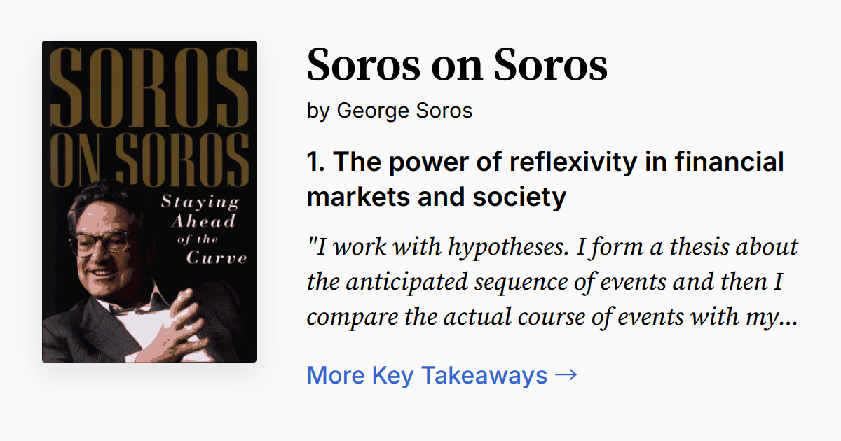 Soros on Soros by George Soros | Summary, Audio, Quotes, FAQ