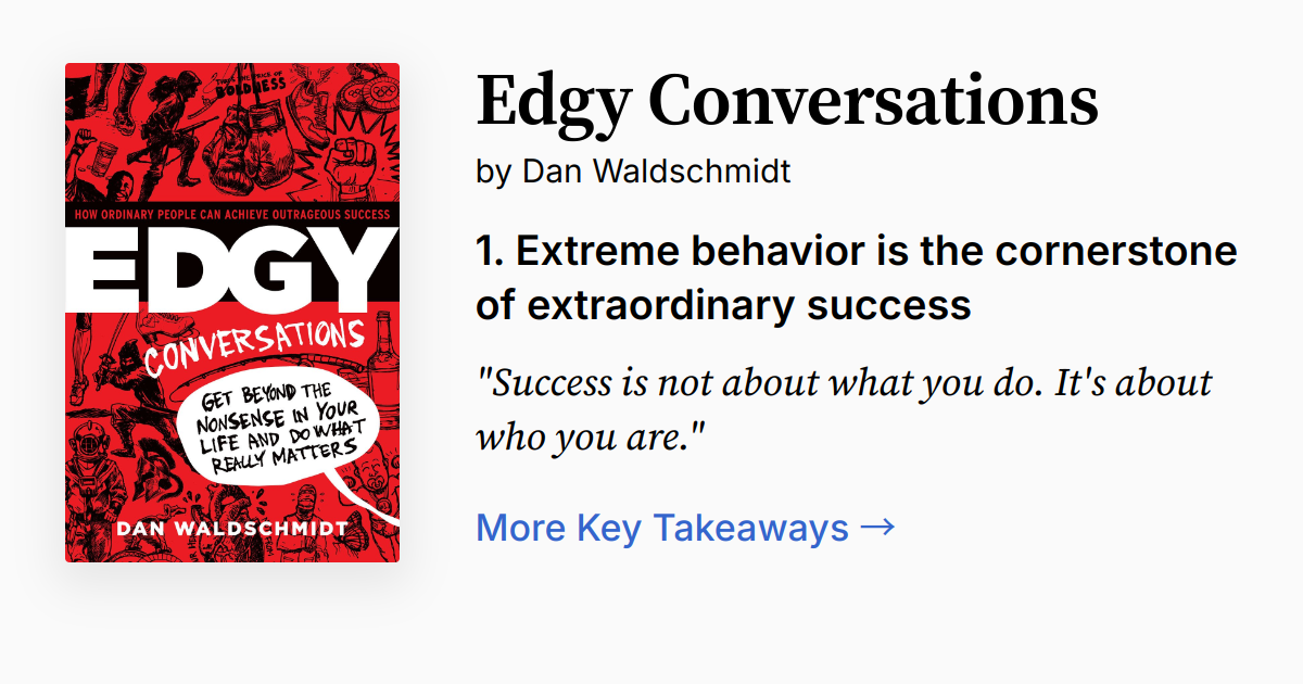 Edgy Conversations | Summary, Audio, Quotes, FAQ