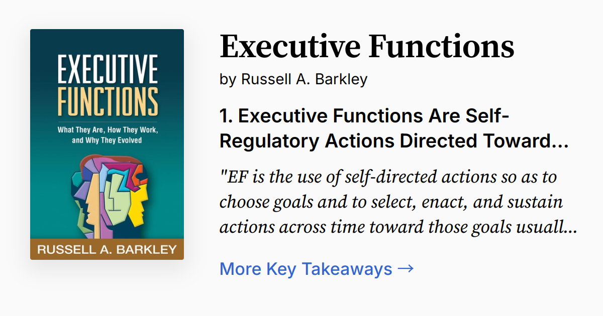 Executive Functions | Summary, Audio, Quotes, FAQ