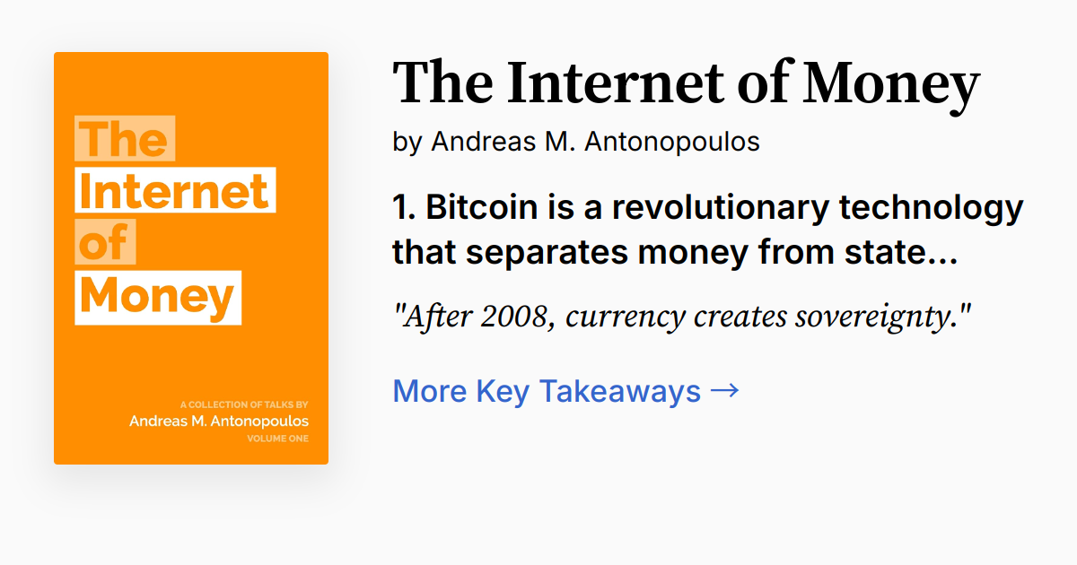 The Internet of Money | Summary, Audio, Quotes, FAQ