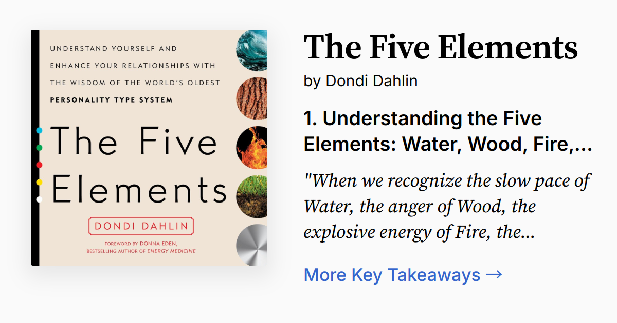 The Five Elements | Summary, Audio, Quotes, FAQ