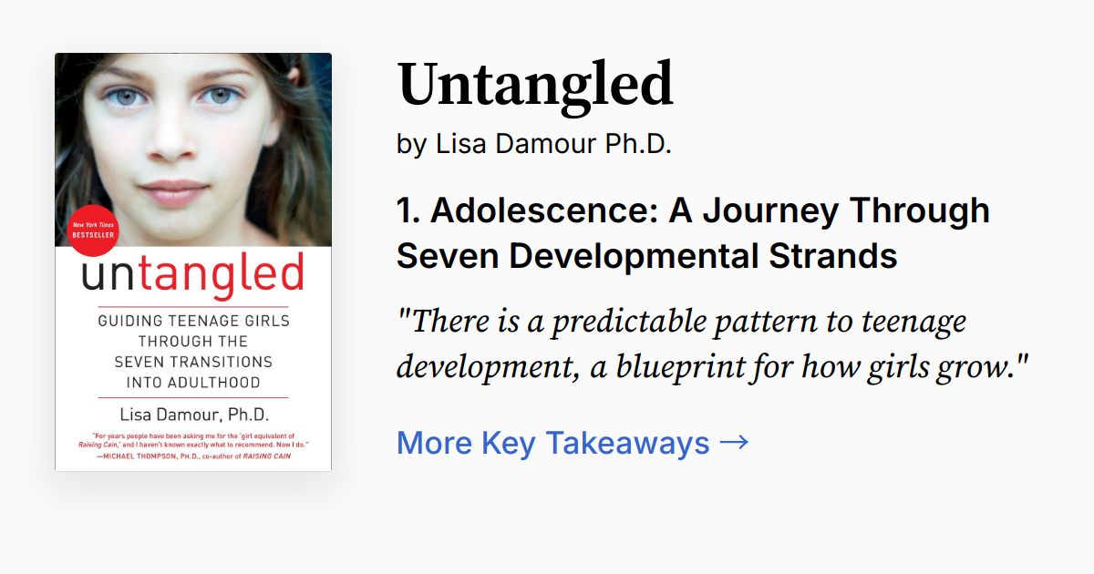 Untangled by Lisa Damour | Summary, Quotes, FAQ, Audio