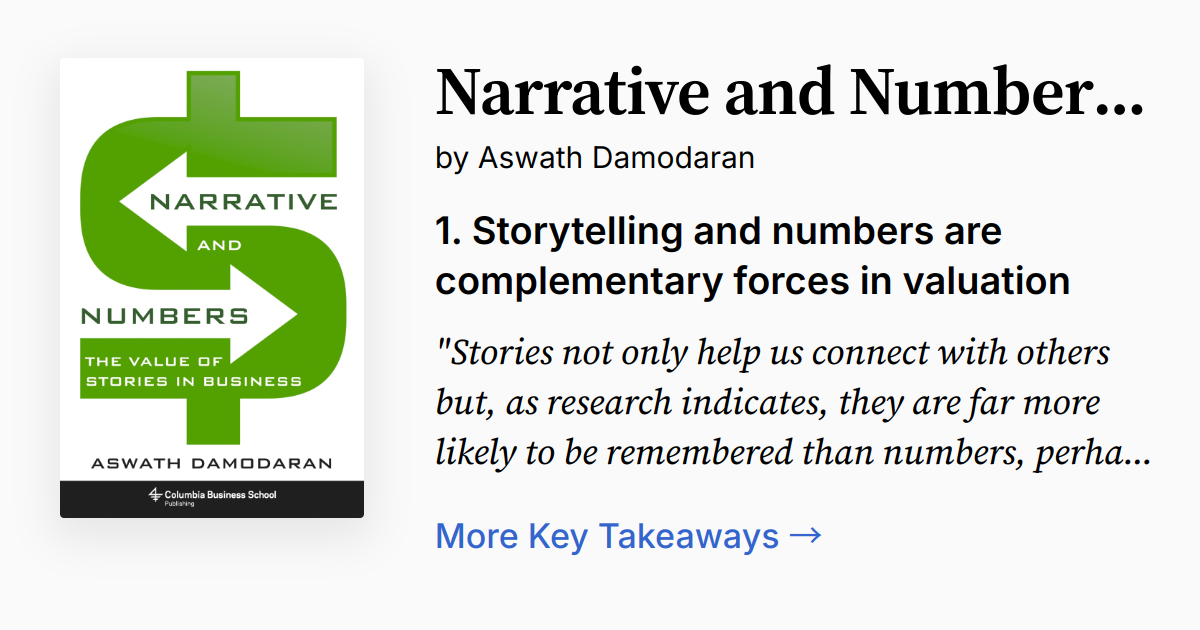 Narrative and Numbers | Summary, Audio, Quotes, FAQ