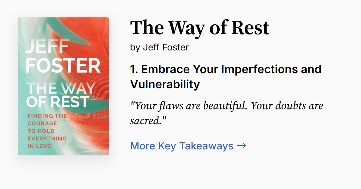 The Way of Rest | Summary, Audio, Quotes, FAQ