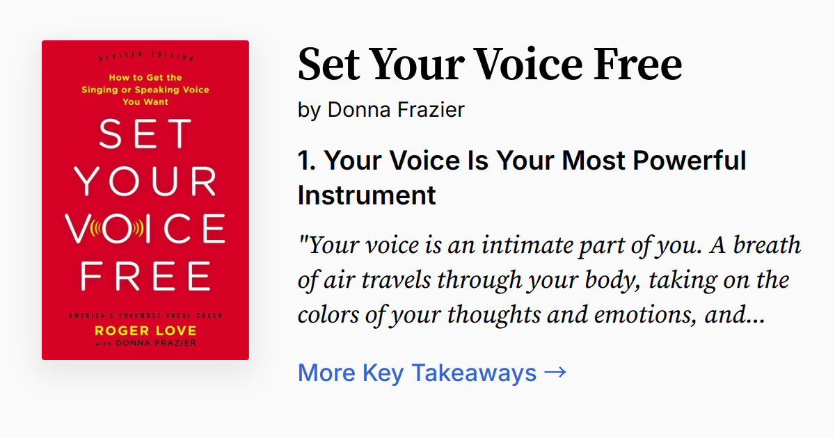 Set Your Voice Free | Summary, Audio, Quotes, FAQ