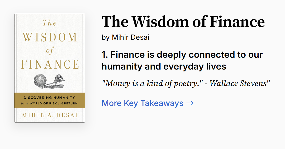 The Wisdom Of Finance | Summary, Audio, Quotes, FAQ