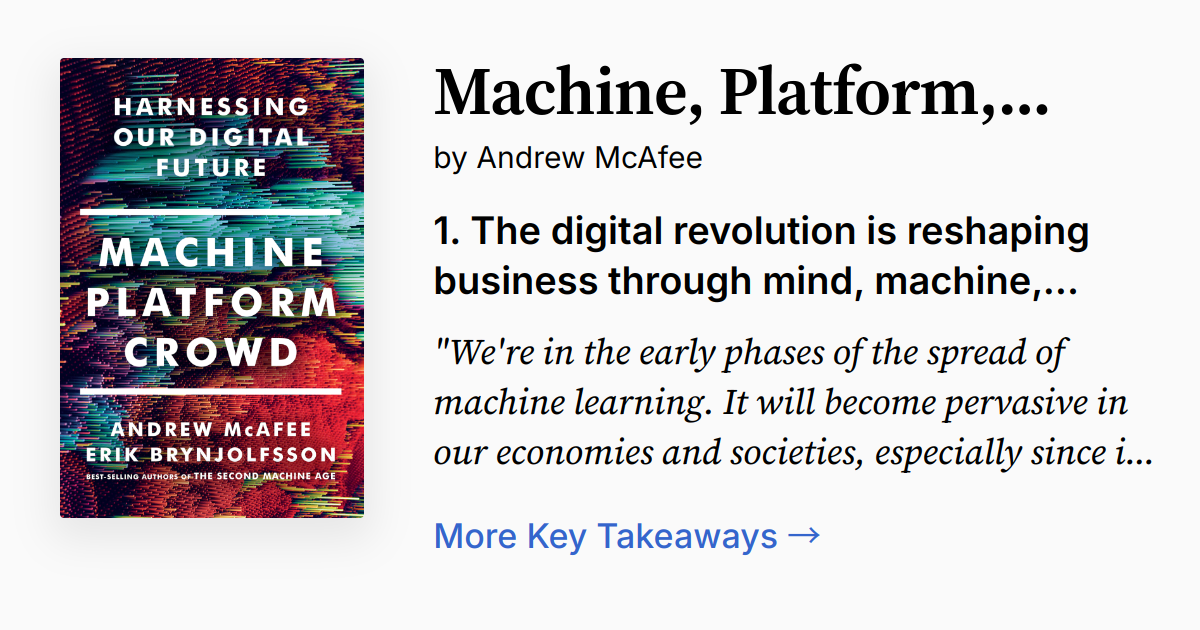 Machine, Platform, Crowd | Summary, Audio, Quotes, FAQ
