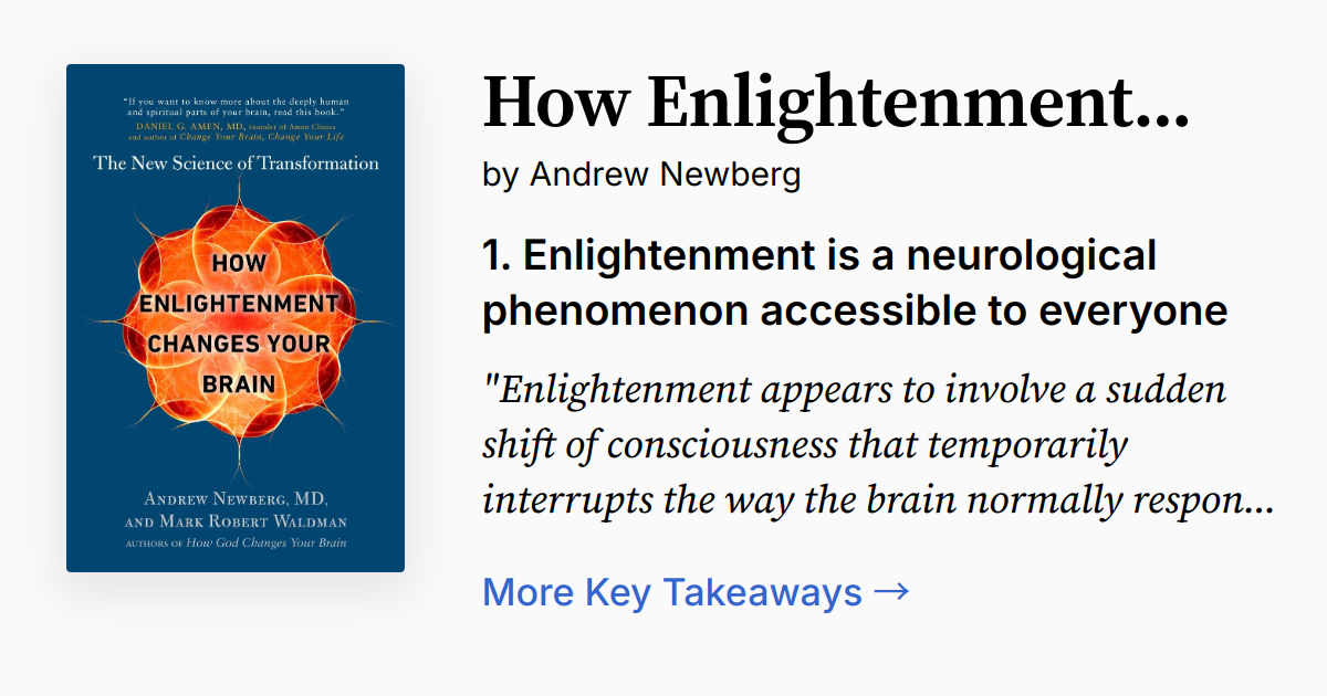 How Enlightenment Changes Your Brain | Summary, Quotes, FAQ, Audio