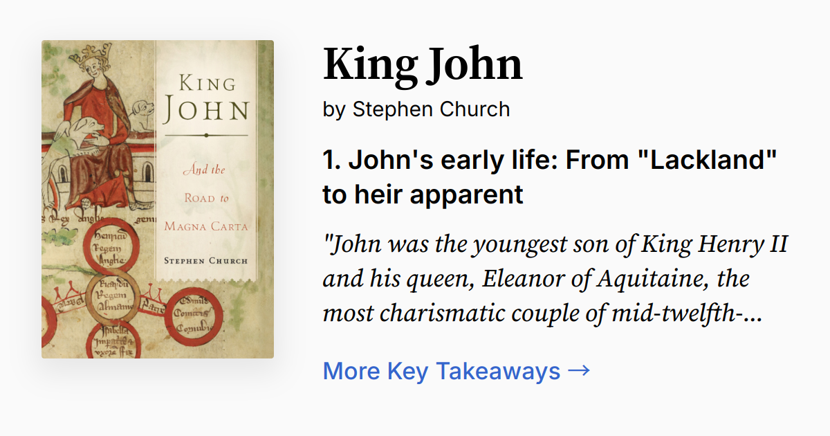 King John and the Road to Magna Carta | Summary, Quotes, FAQ, Audio