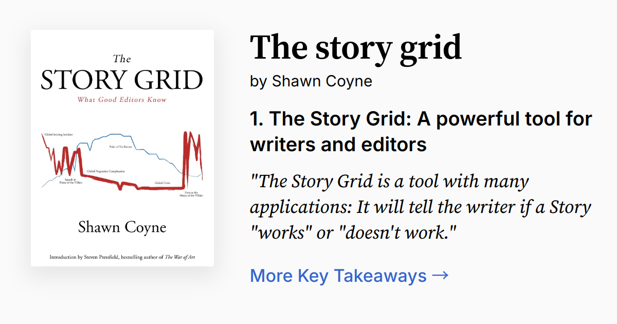 The Story Grid by Shawn Coyne | Resumen, Quotes, FAQ, Audio